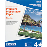 Epson 8.5x11 Premium Presentation Paper Matte - 100 Sheets