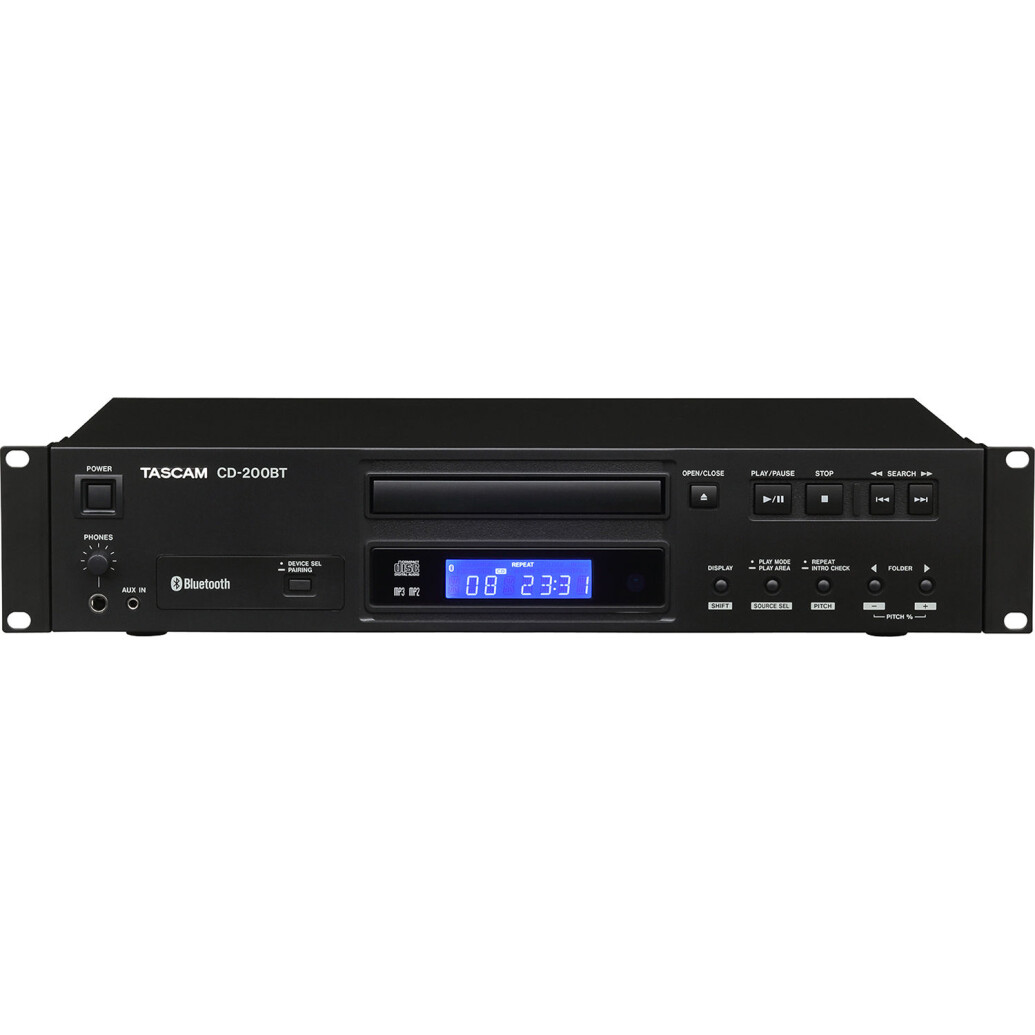Tascam CD-200BT Rackmount CD Player With Bluetooth Receiver