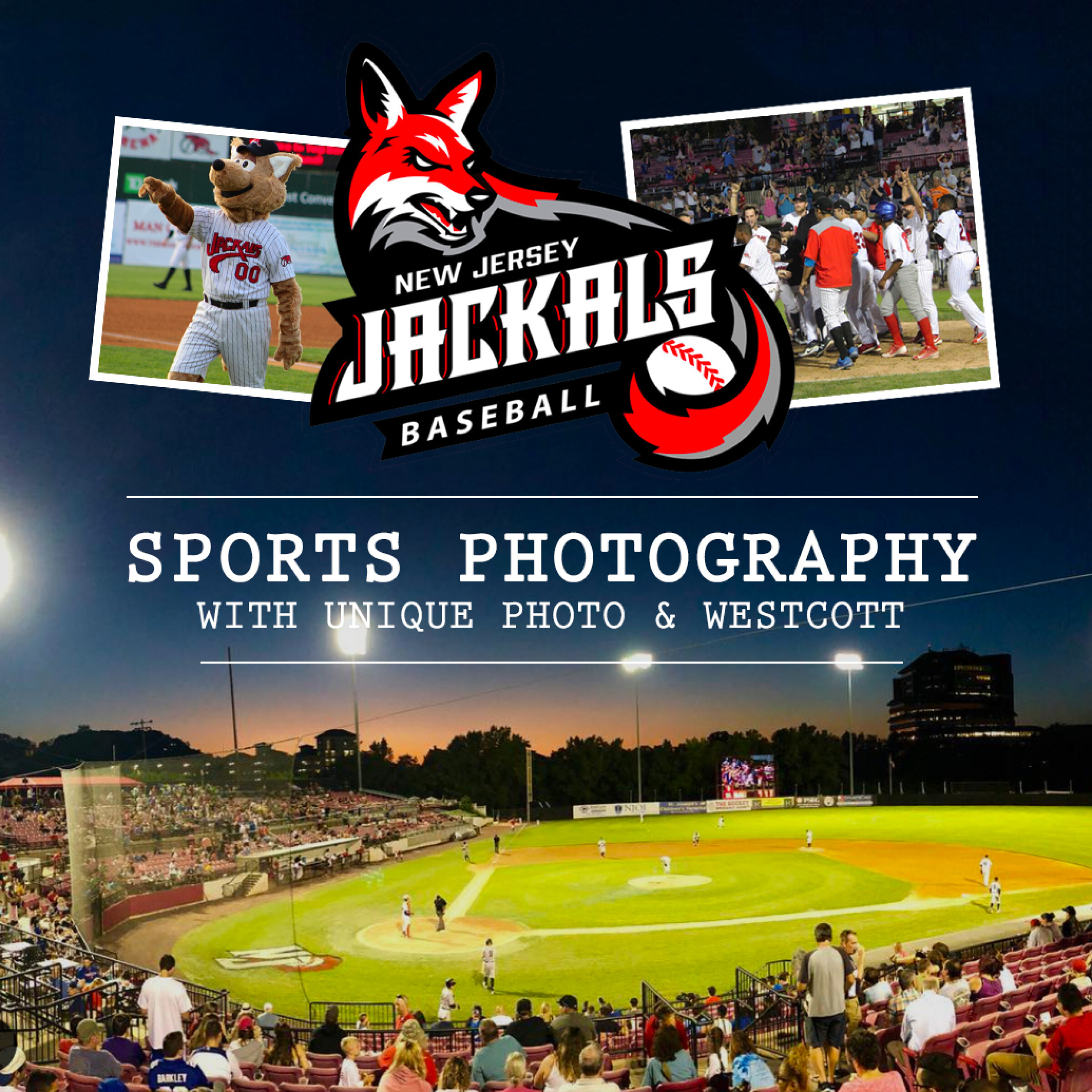 Sports Photography at NJ Jackals Baseball with Unique Photo and Westcott