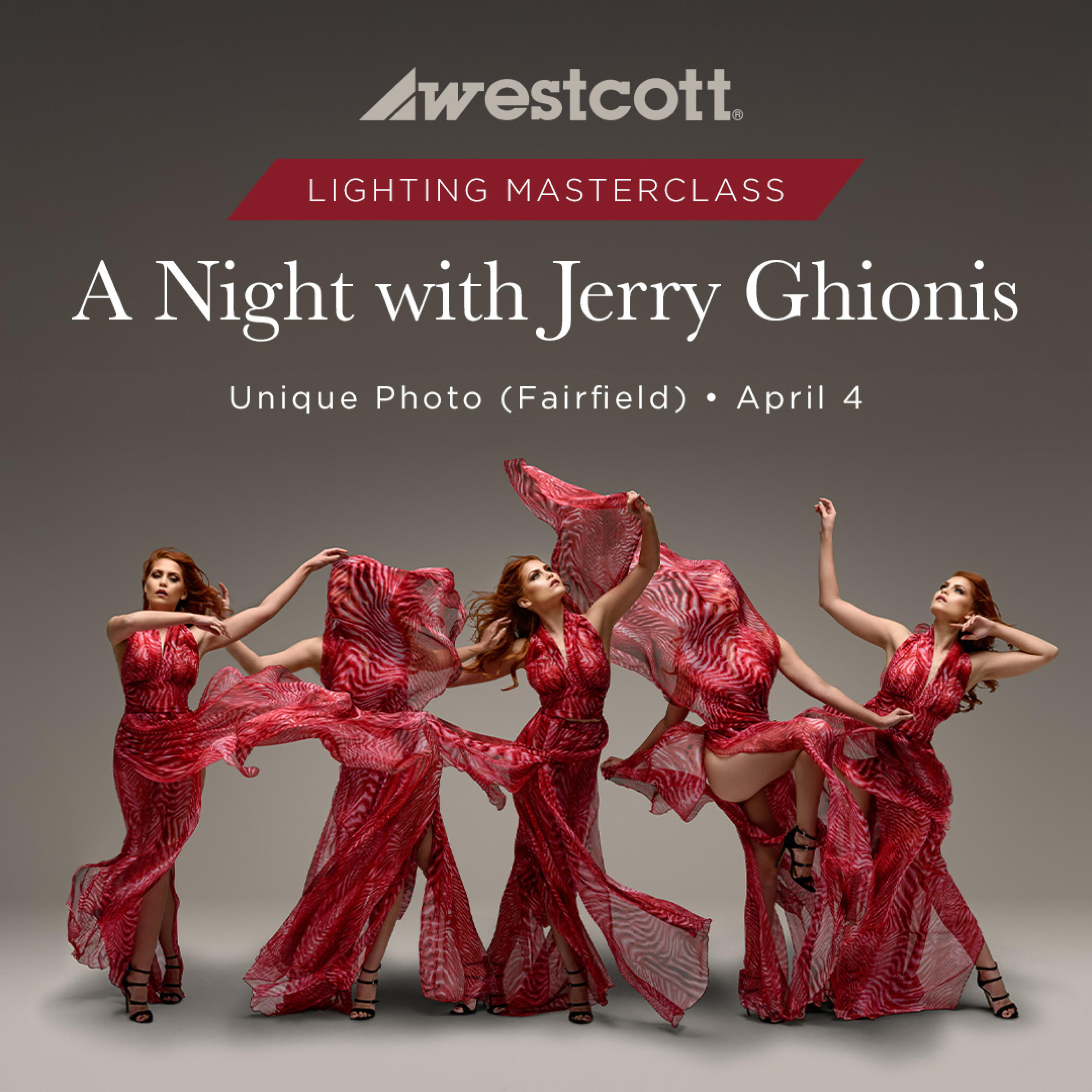 Lighting Masterclass: A Night with Jerry Ghionis at Unique Photo (Westcott)